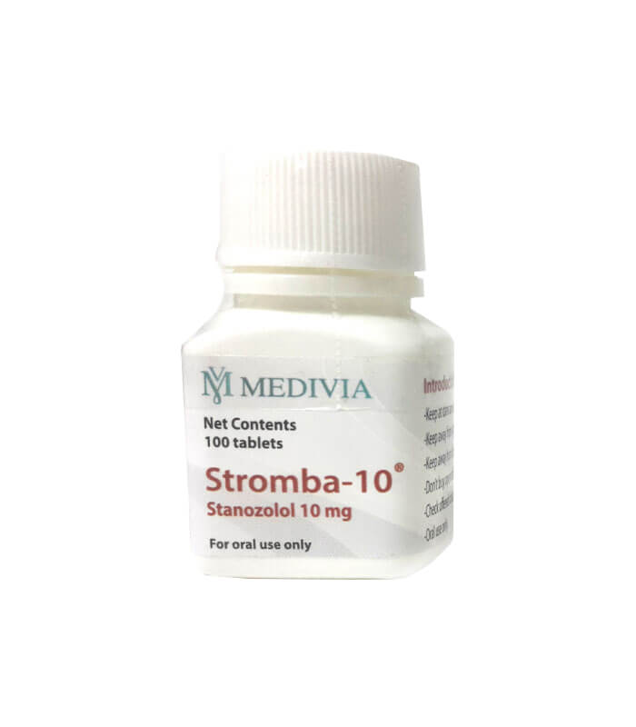 Stromba 10mg 100tabs - MEDIVIA - body-building-anabolics.is